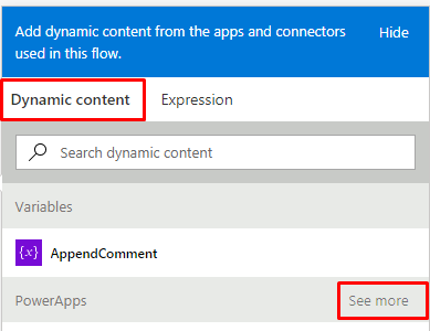 Display Appended Comments Version History From SharePoint List On PowerApps